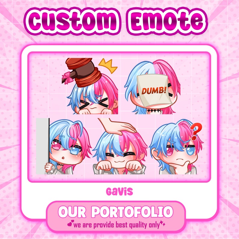 Custom Twitch Emotes Vtuber Emotes Kick Emotes Sub Emotes - Etsy Australia