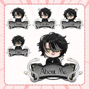 Custom Twitch Panels or Panel Twitch, Vtuber Panel, Anime Panel, Pet ...