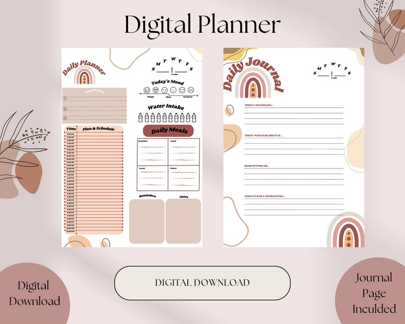 Healing Prompts and Exercises Daily Planner Mindfulness Challenge ...