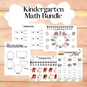 Kindergarten Math Bundle - Etsy