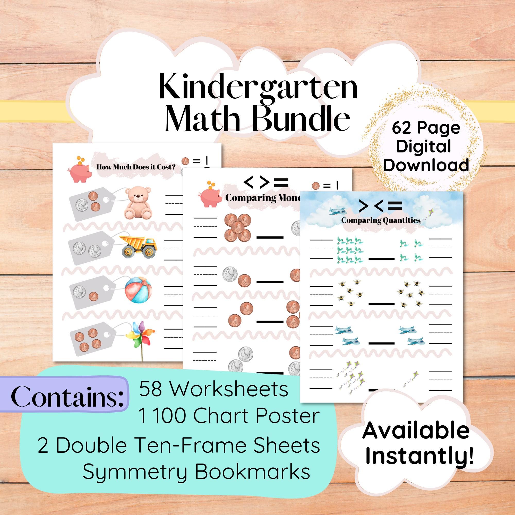 Kindergarten Math Bundle - Etsy
