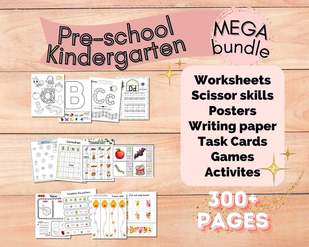 Mega Preschool Bundle - Etsy