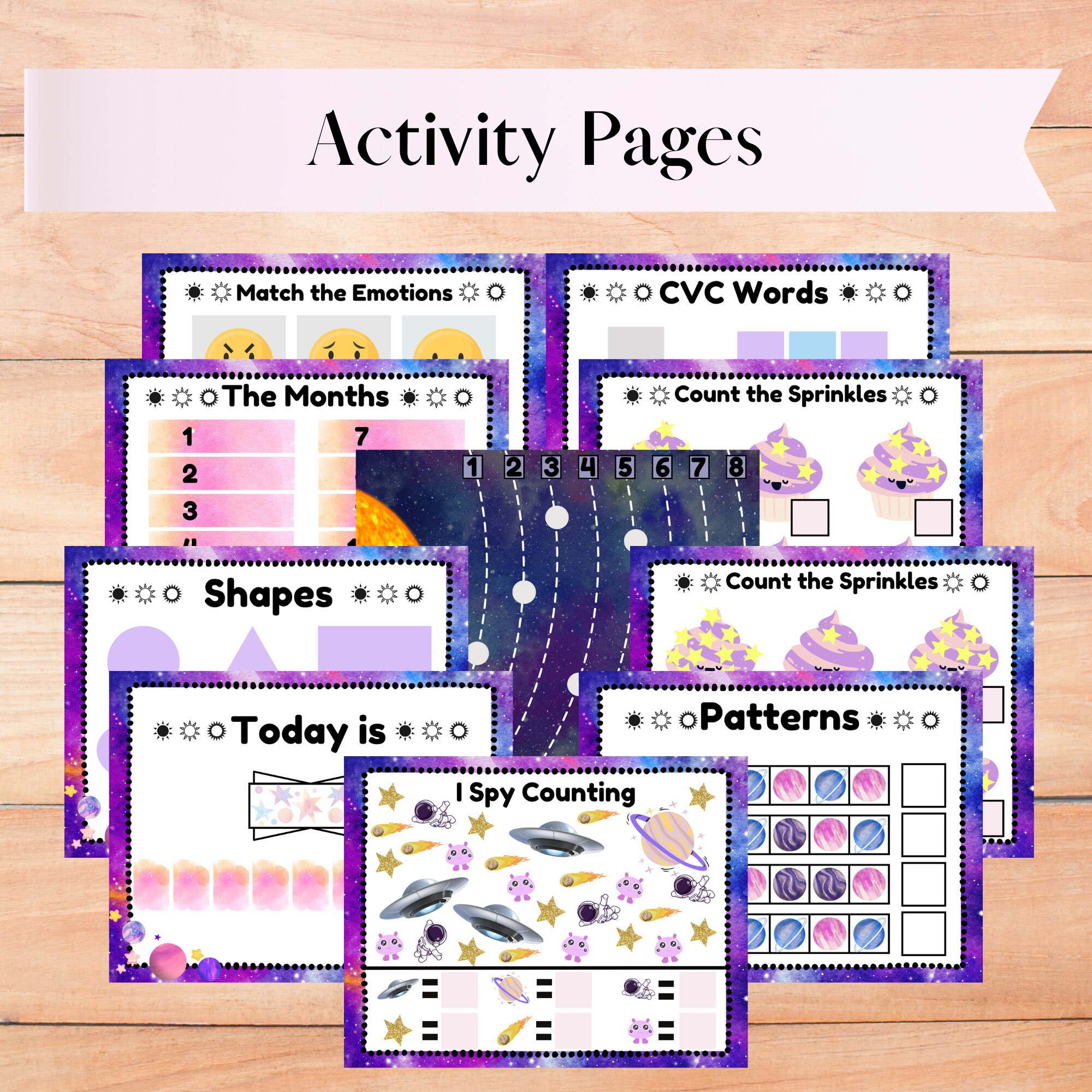 Outer Space Morning Binder - Pink - Etsy