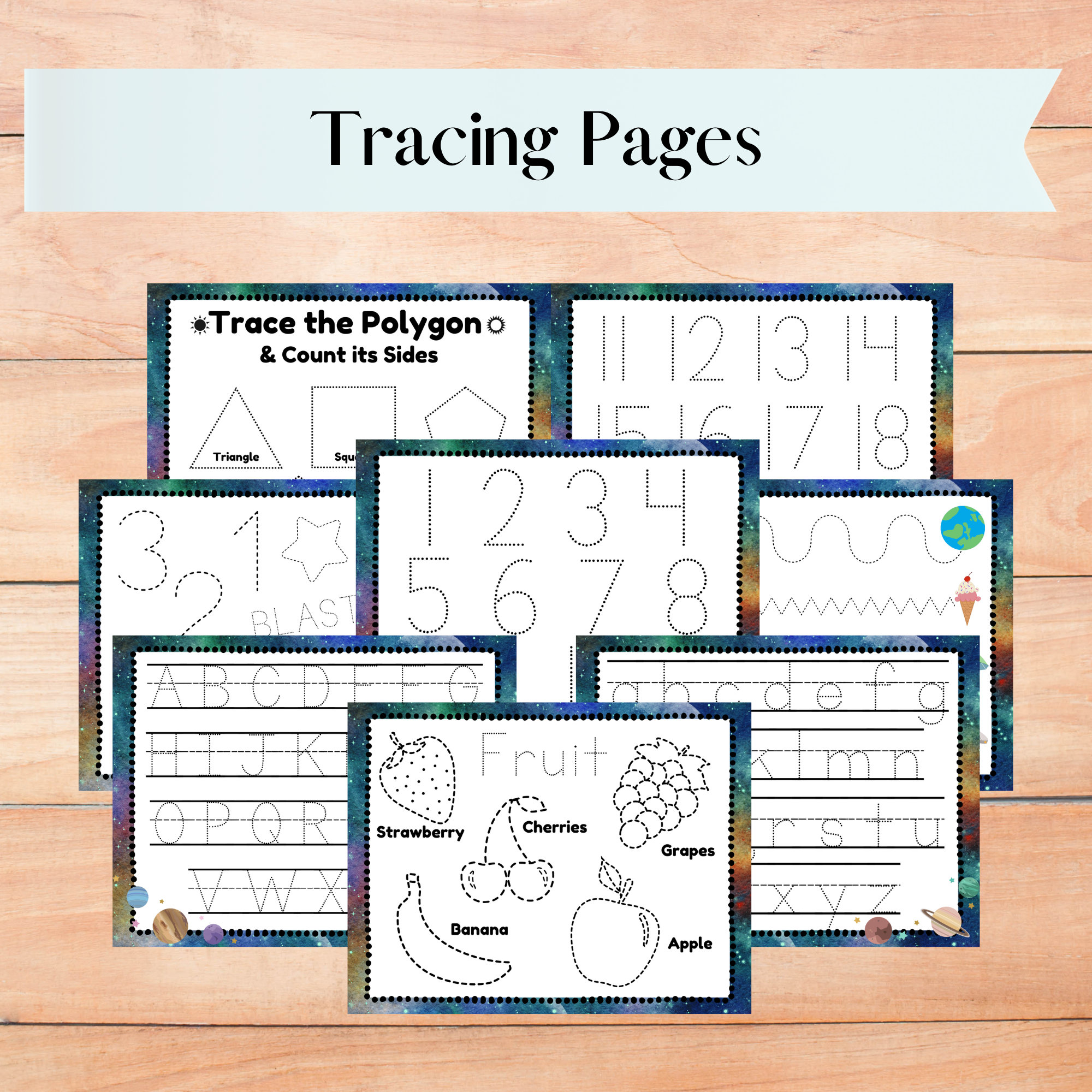 Outer Space Themed Morning Binder -blue - Etsy