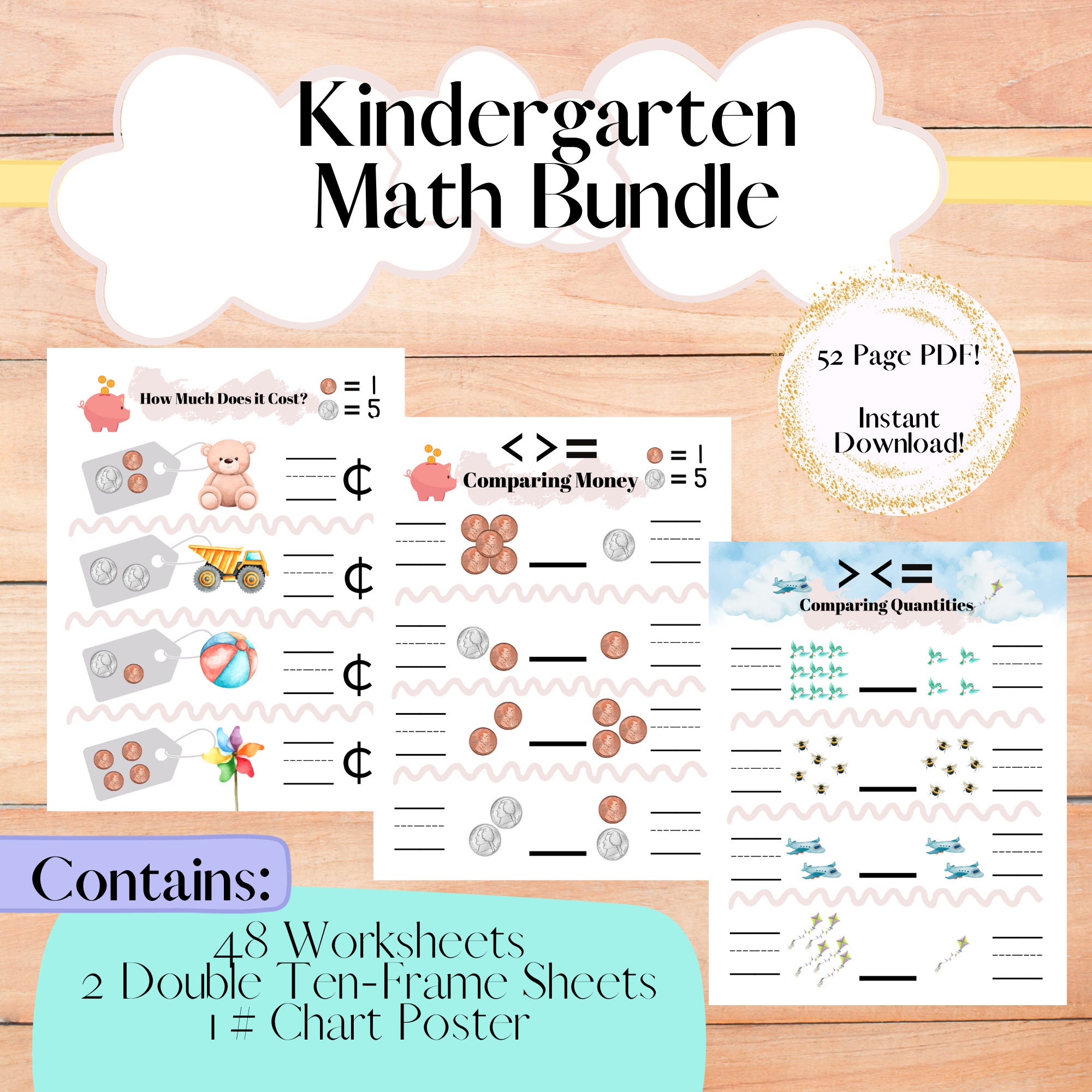 Kindergarten Math Bundle - Etsy