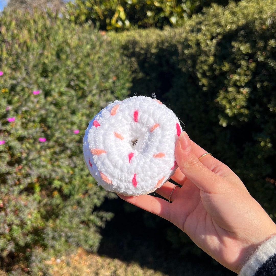 Sprinkle Donut | Crochet Donut Plushie | Cute Food Plush Toy Dessert ...