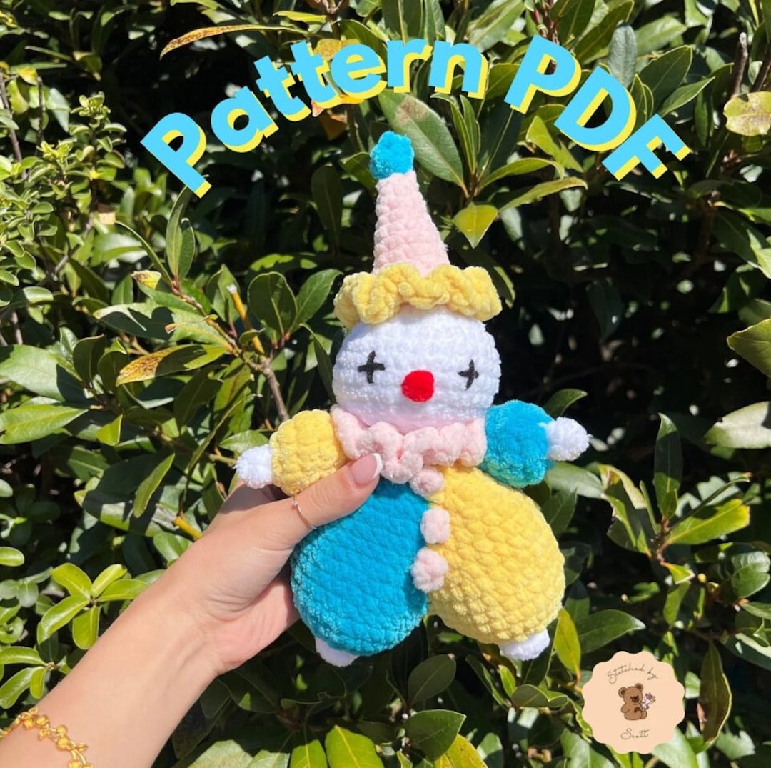 Chubby Clown Crochet Pattern PDF Digital Pattern Amigurumi Tutorial ...