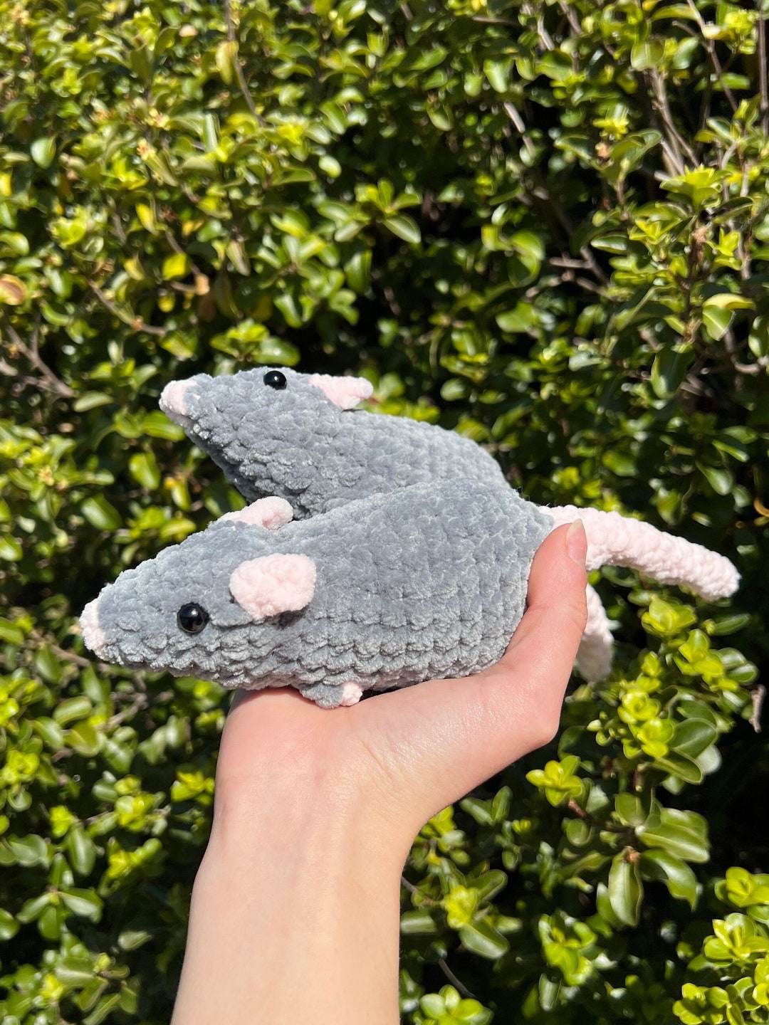 Crochet Rat Plushie | Amigurumi Mouse Stuffed Toy | Crochet Animal Cute ...