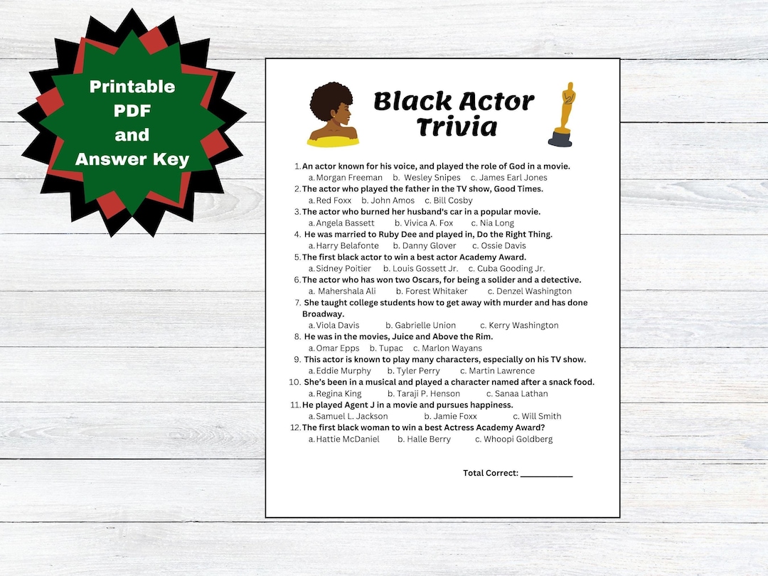 Black Actor Trivia| Actor Trivia| Black Culture| Black History| Movie ...