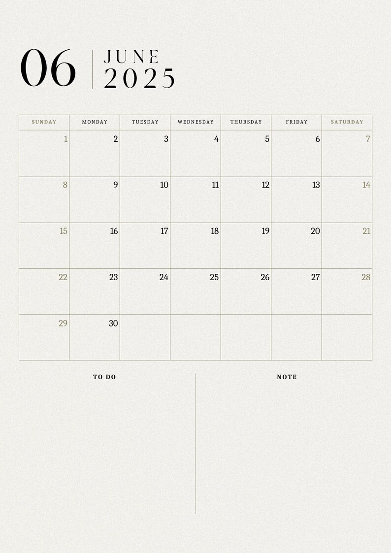 Cream and Black Classic Vintage 2025 Year Planner A4 - Etsy