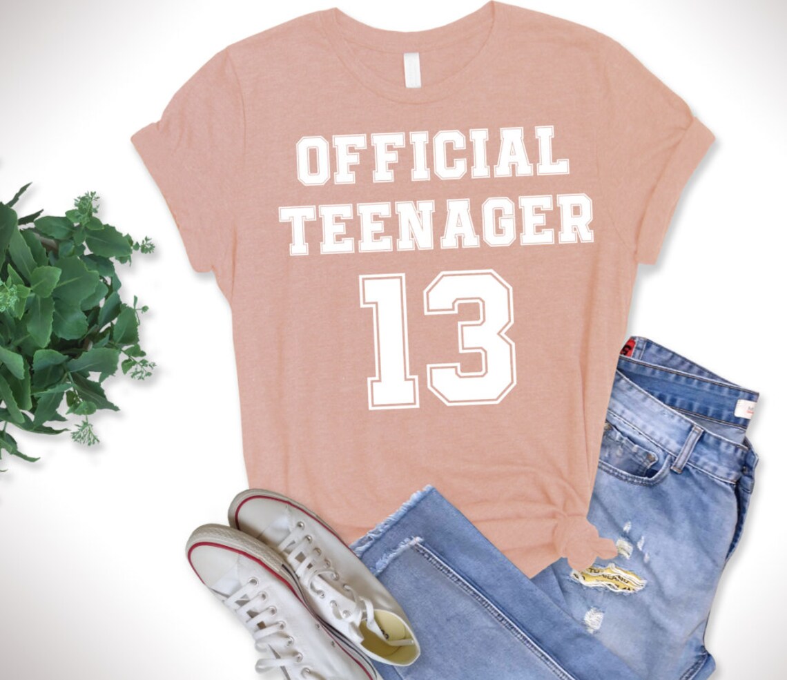 Official Teenager T-shirt | Turning 13 | New Teen Shirt - Etsy