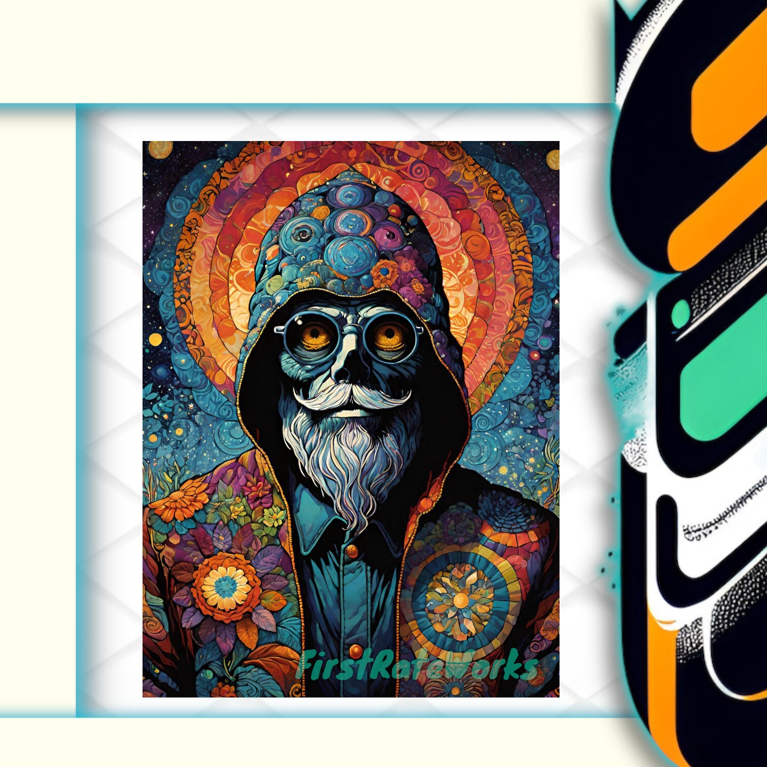 Vibrant Psychedelic Quilt Patterns - Patchwork Quilt Portraits ...