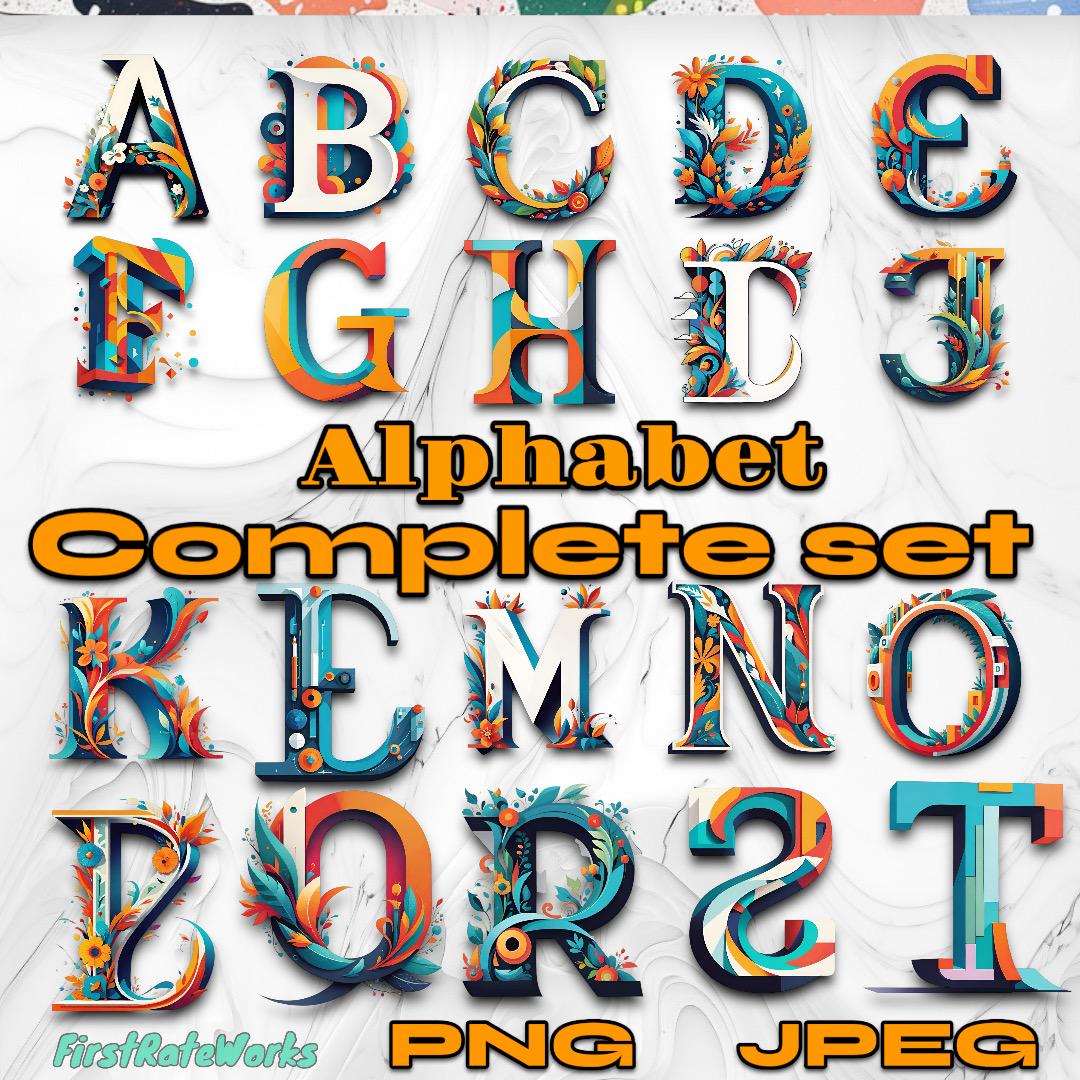 Comic Font Lettering - Complete Alphabet Set | Retro Letters Vibrant ...