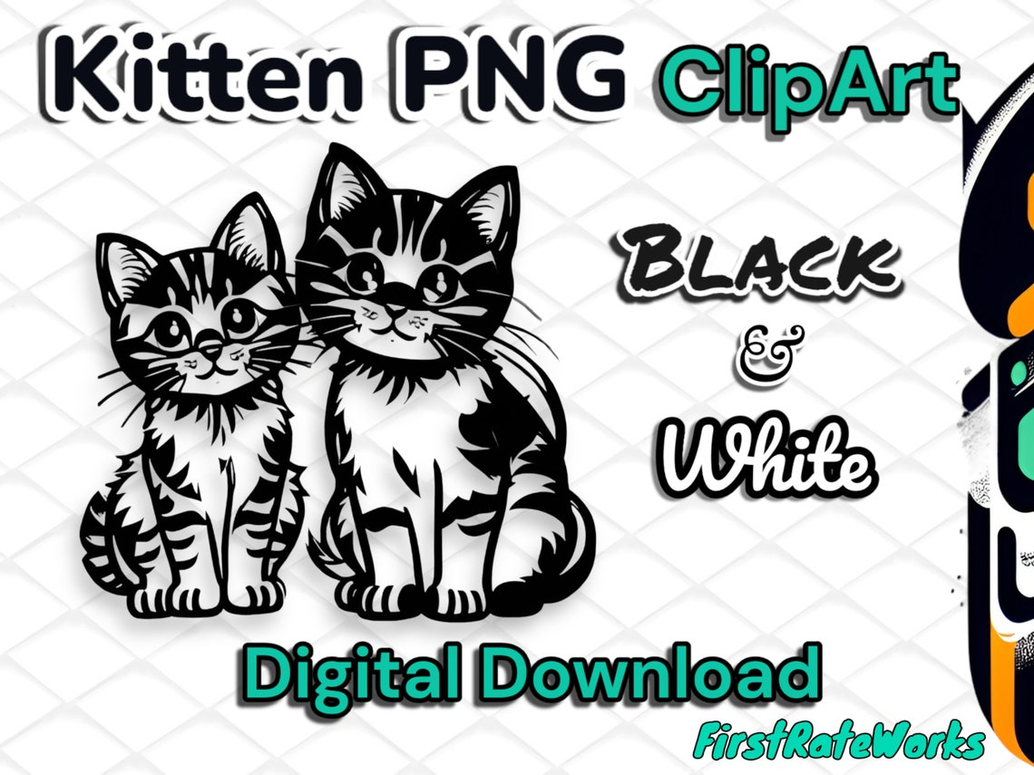 Baby Kitten SVG | Cat Svg | Clipart Kittens | Png Digital Download ...