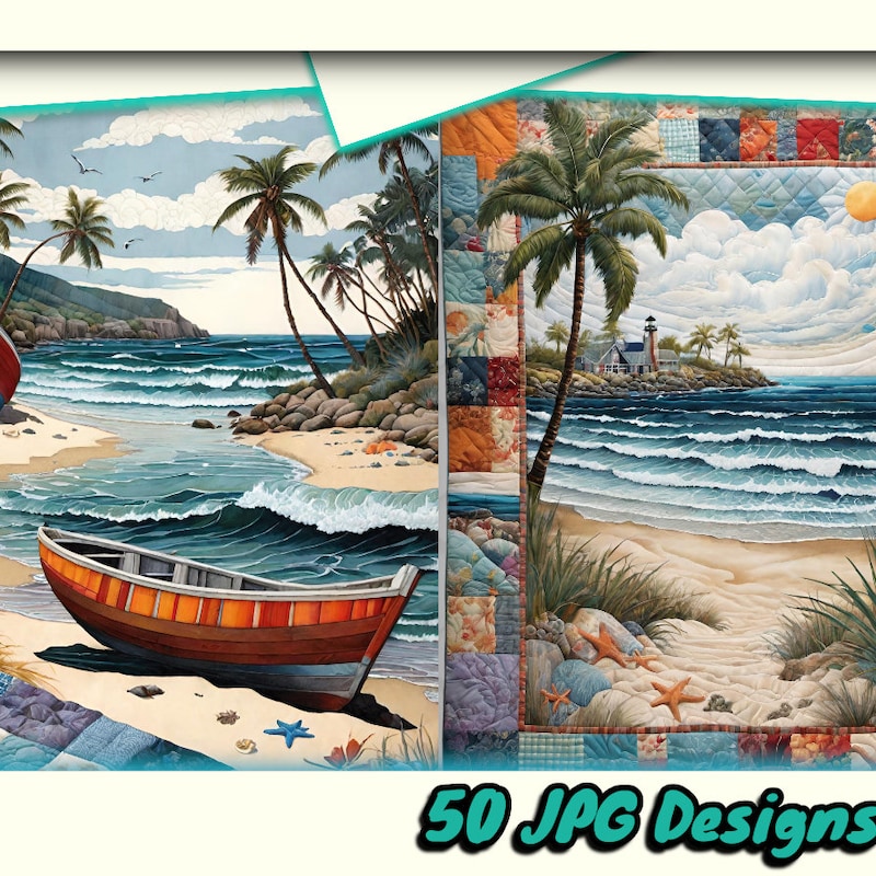 Beach Quilt Pattern - Etsy