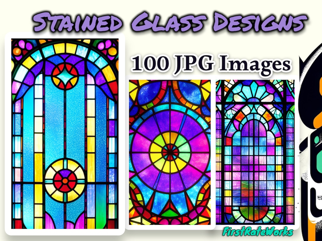 Colorful Stained Glass Patterns | Glass Window Art Cathedral Window ...