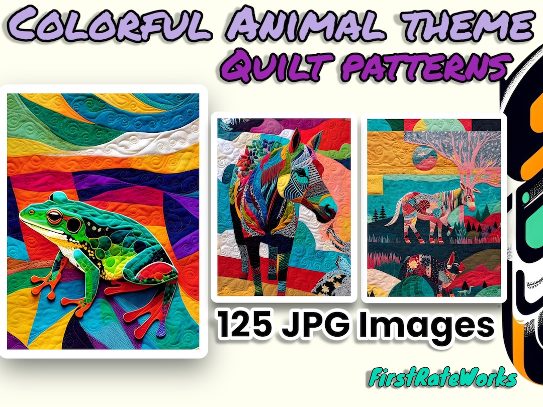 Vibrant Animal Quilt Patterns | Nature Theme Patchwork Quilts ...
