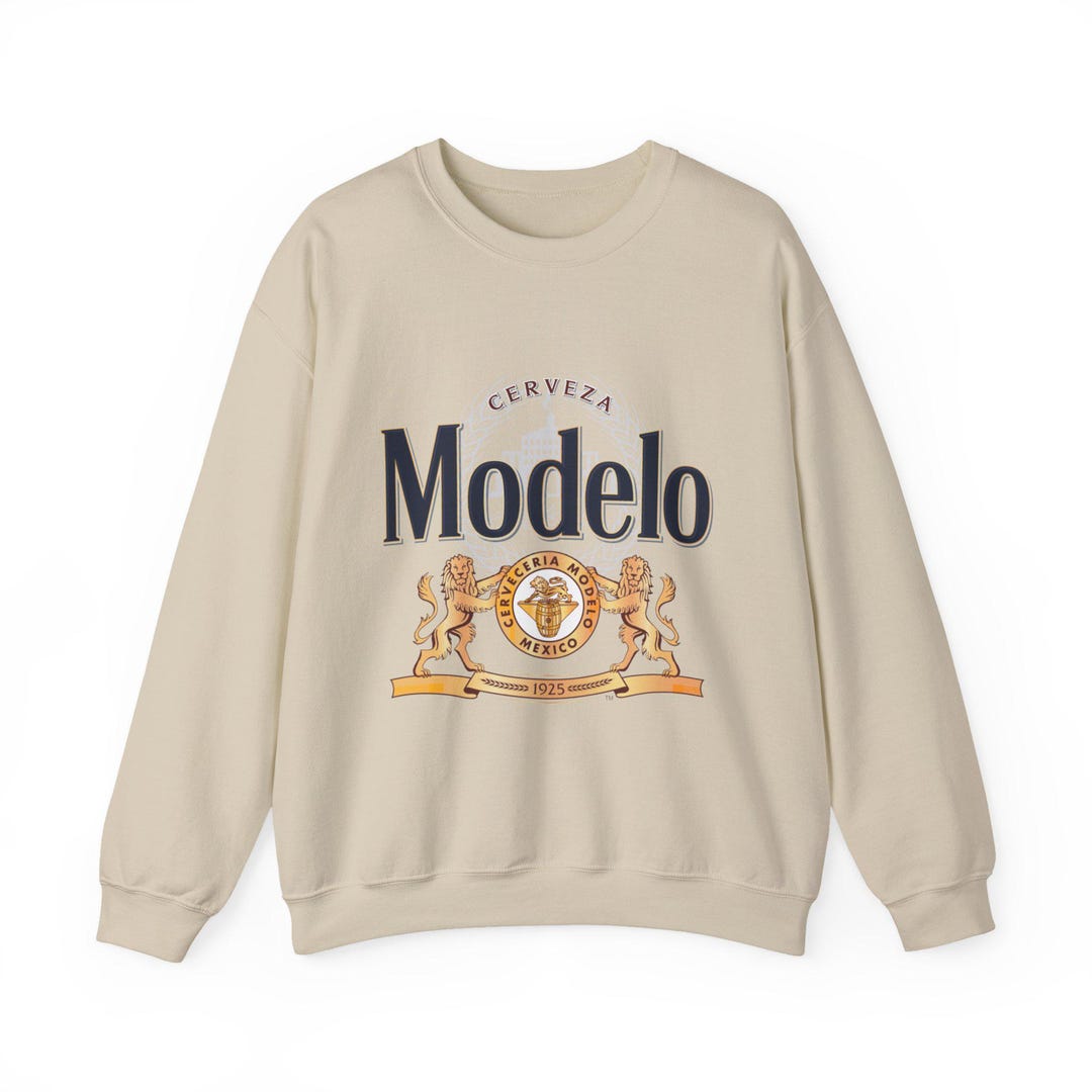 Modelo Beer Logo Crewneck Sweatshirt | Brewery Logo Pullover - Etsy