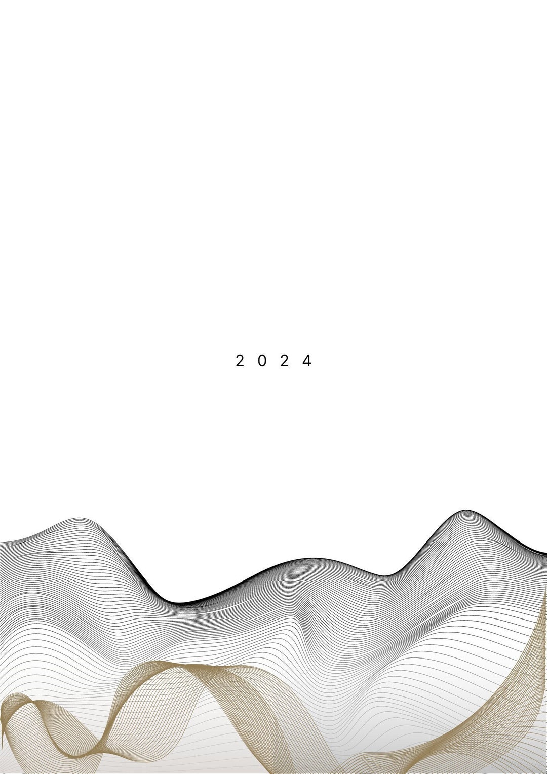 Modern and Minimalist 2024 Calendar With Notes - Etsy