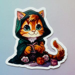 040 Ranger Kitty Sticker (dungeon Kitty Collection) - Etsy