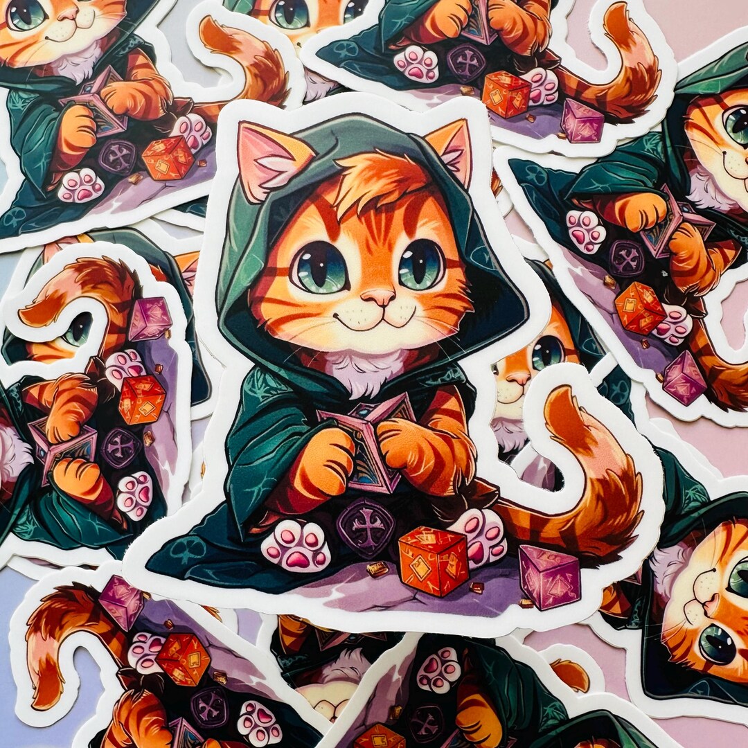 040 Ranger Kitty Sticker (dungeon Kitty Collection) - Etsy
