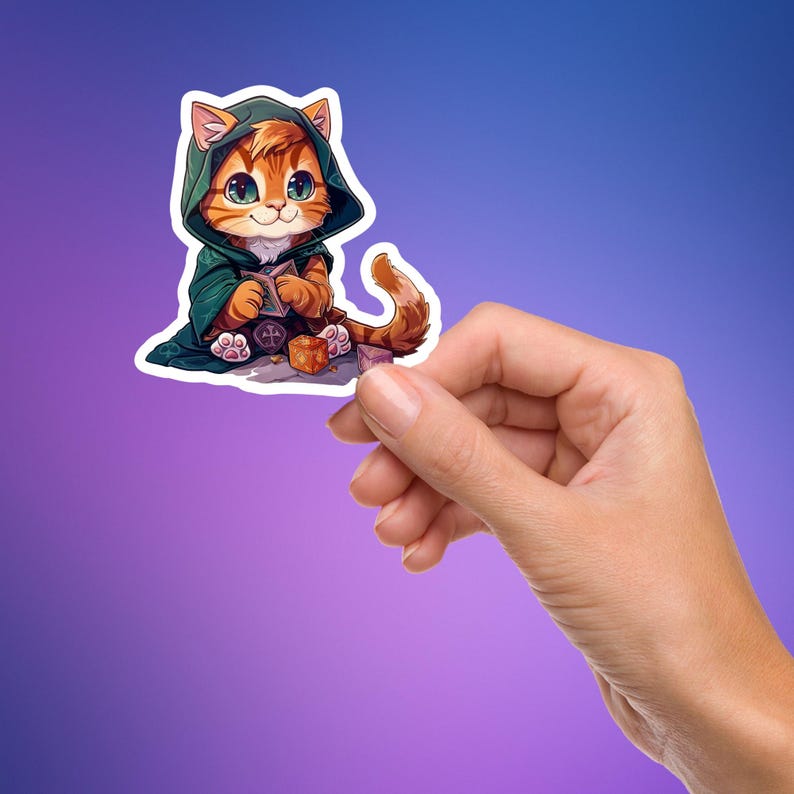 040 Ranger Kitty Sticker (dungeon Kitty Collection) - Etsy