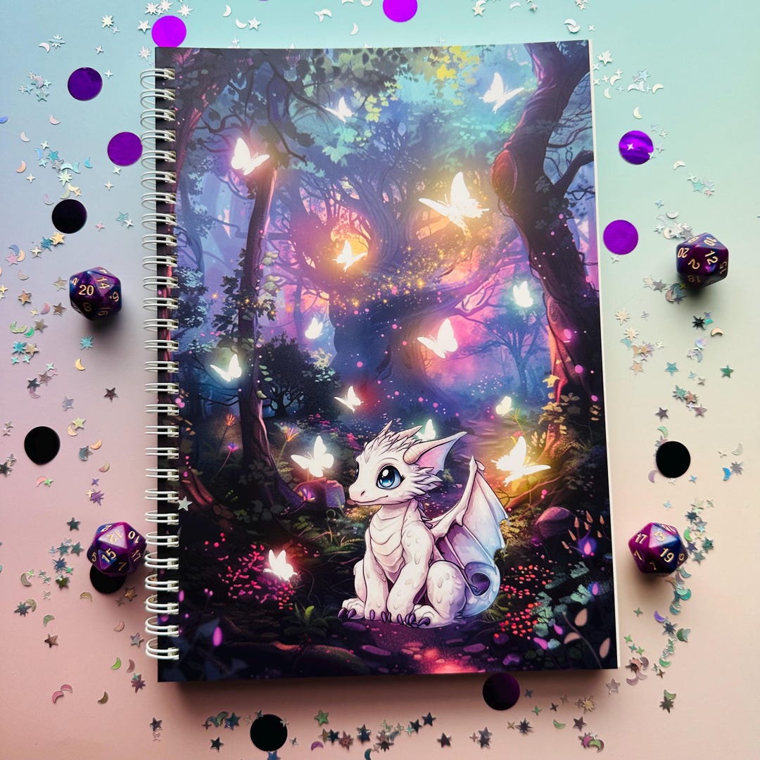 Enchanted Forest Large Notebook 7x10 - Magical Stationery for Creative ...
