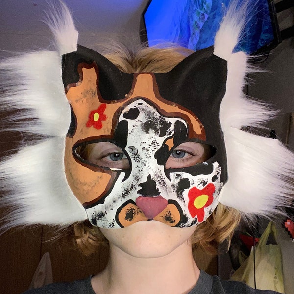 Calico Cat Therian Mask - Etsy