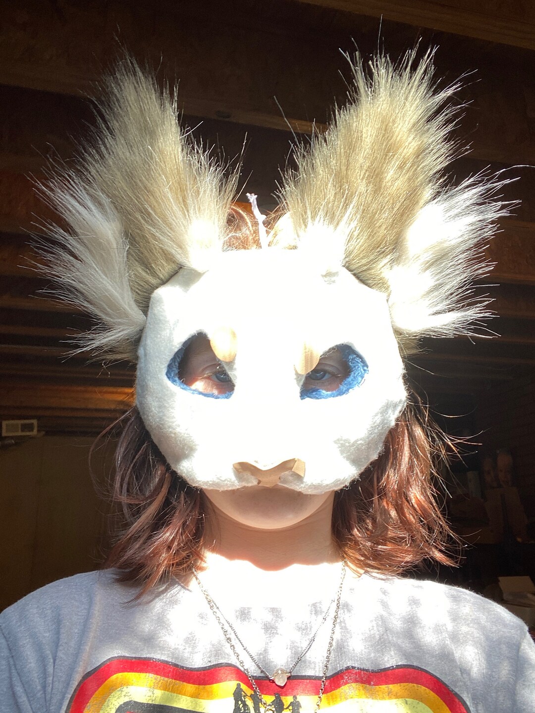 Fluffy Ear Therian Mask - Etsy