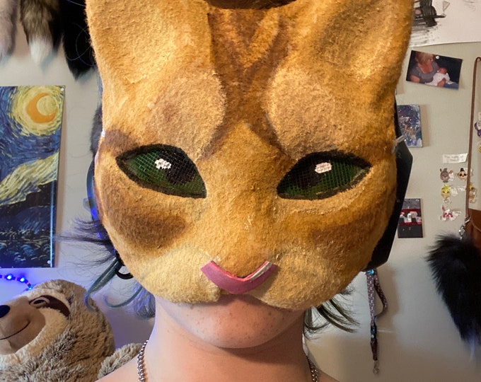 Tabby Therian Cat Mask - Etsy
