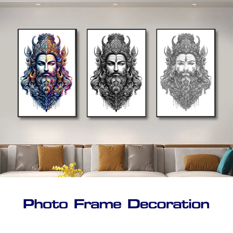 SHI21: Lord Shiva Design-high-quality-digital File Print on Demand and ...