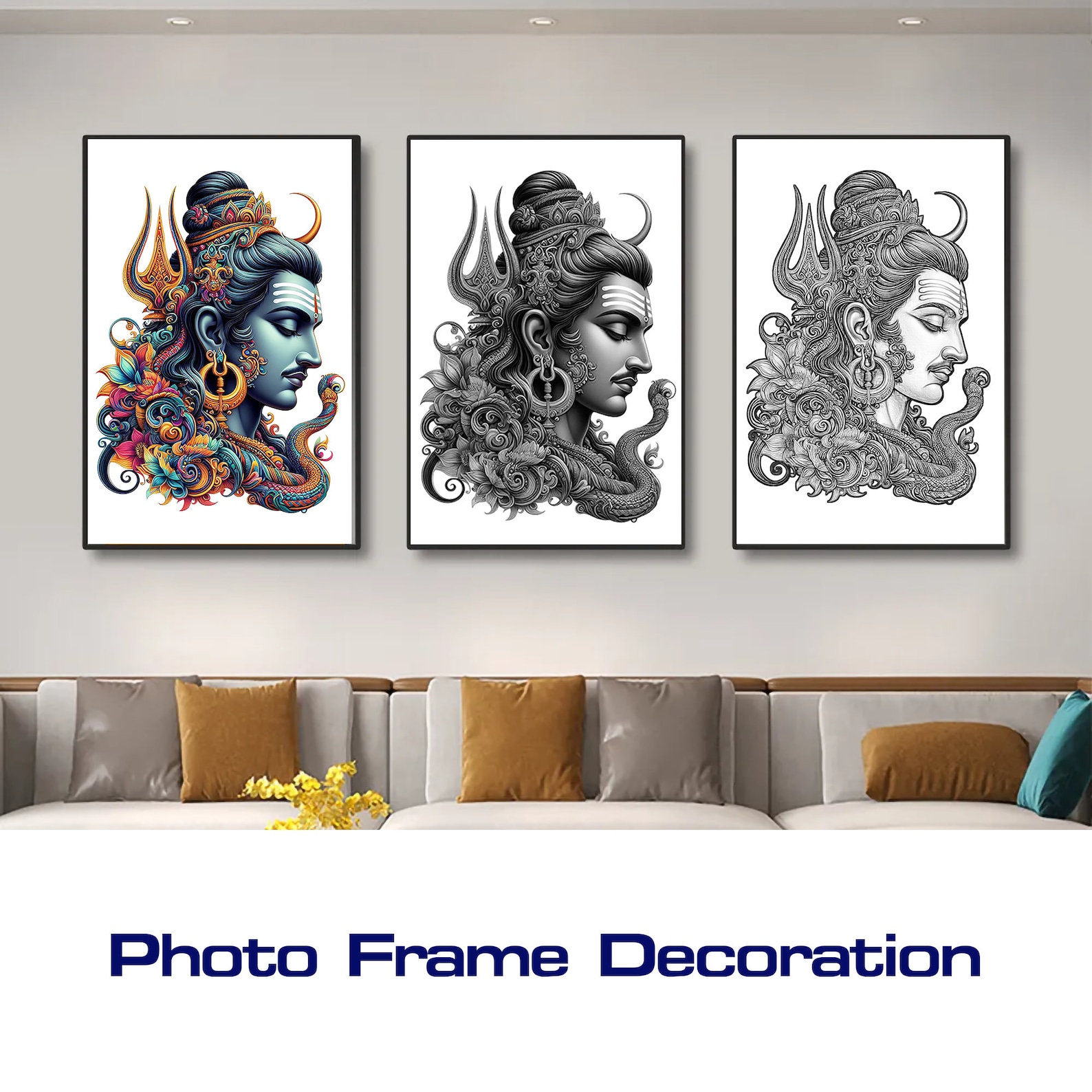 SHI20: Lord Shiva Design-high-quality-digital File Print on Demand and ...