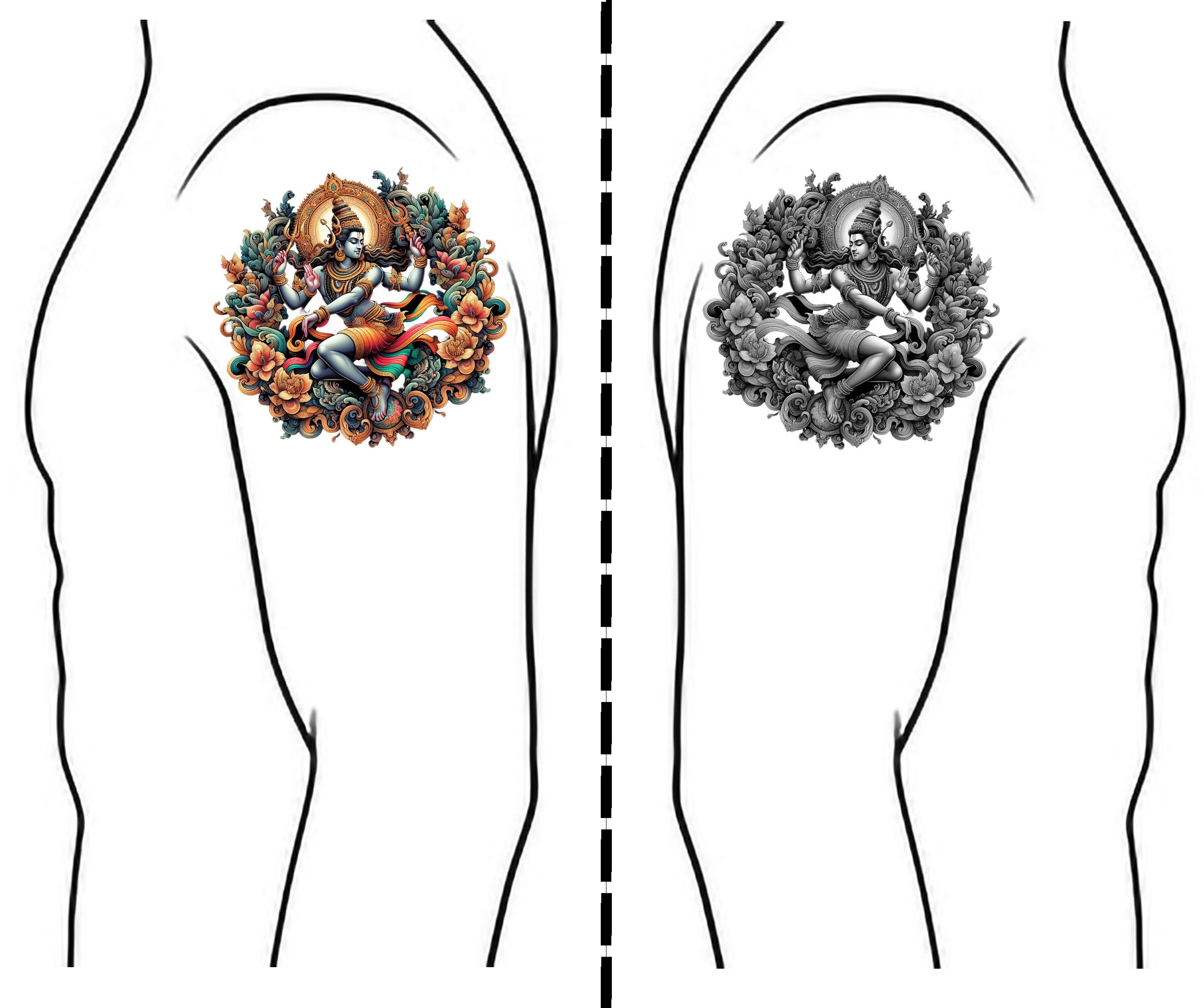 SHI2: Lord Shiva Dancing (shiva Nataraja) Design-high-quality-digital ...