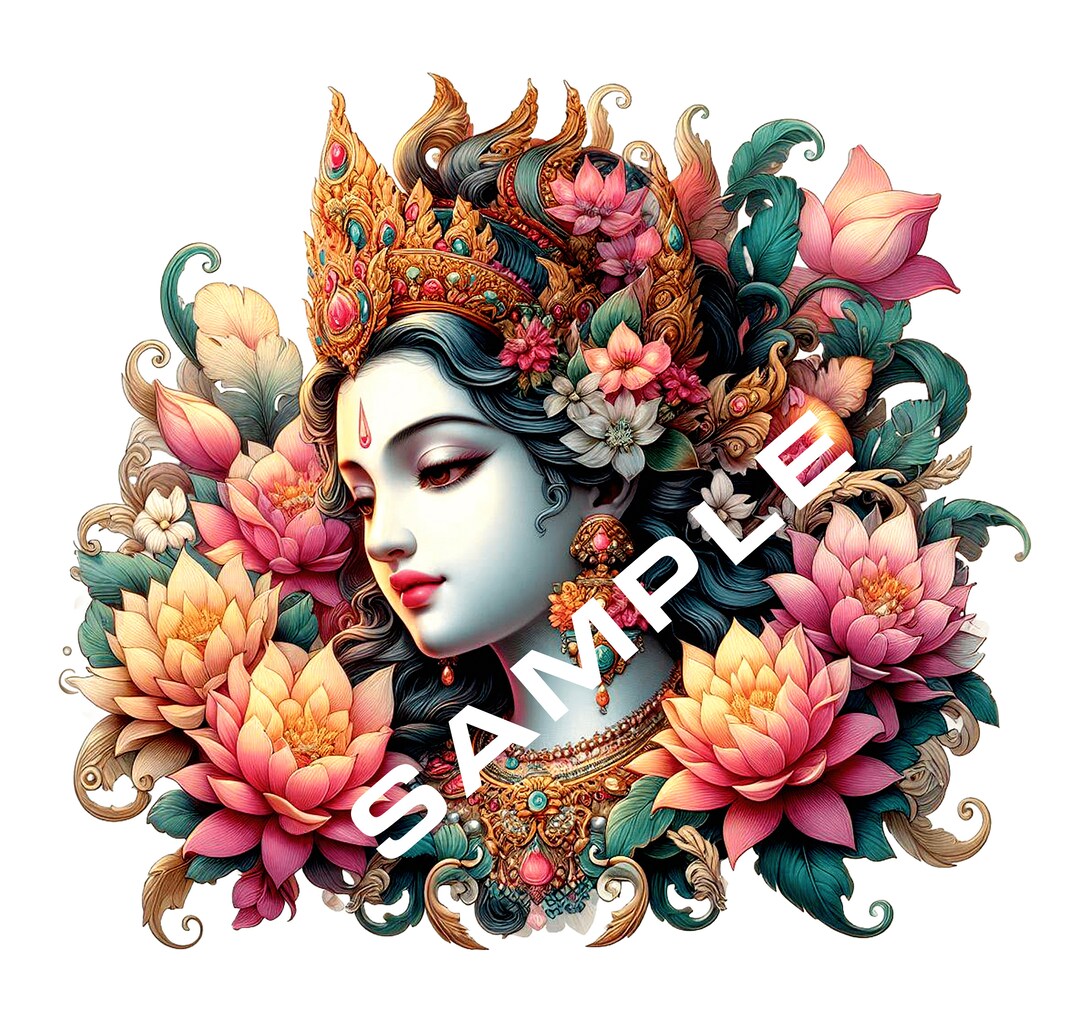 PAR4: Goddess Parvati Design-high-quality-digital File Print on Demand ...