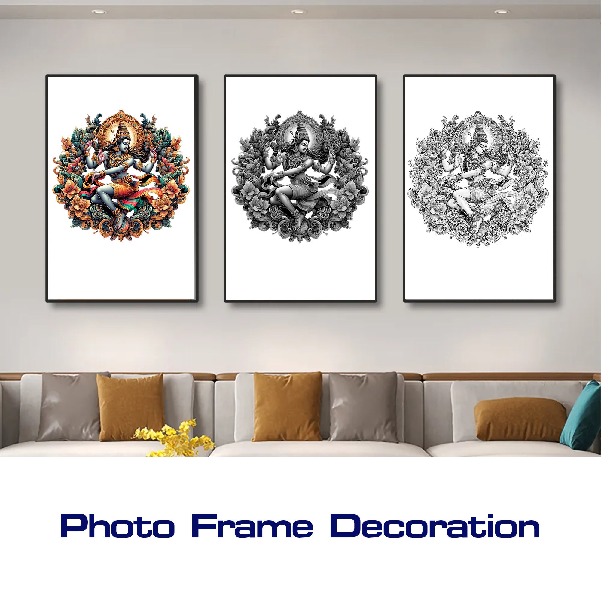 SHI2: Lord Shiva Dancing (shiva Nataraja) Design-high-quality-digital ...