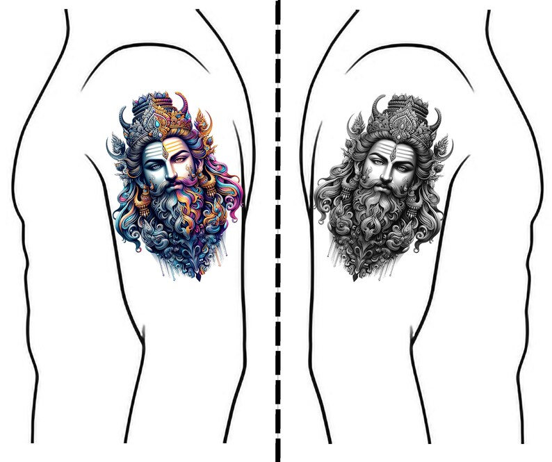 SHI21: Lord Shiva Design-high-quality-digital File Print on Demand and ...