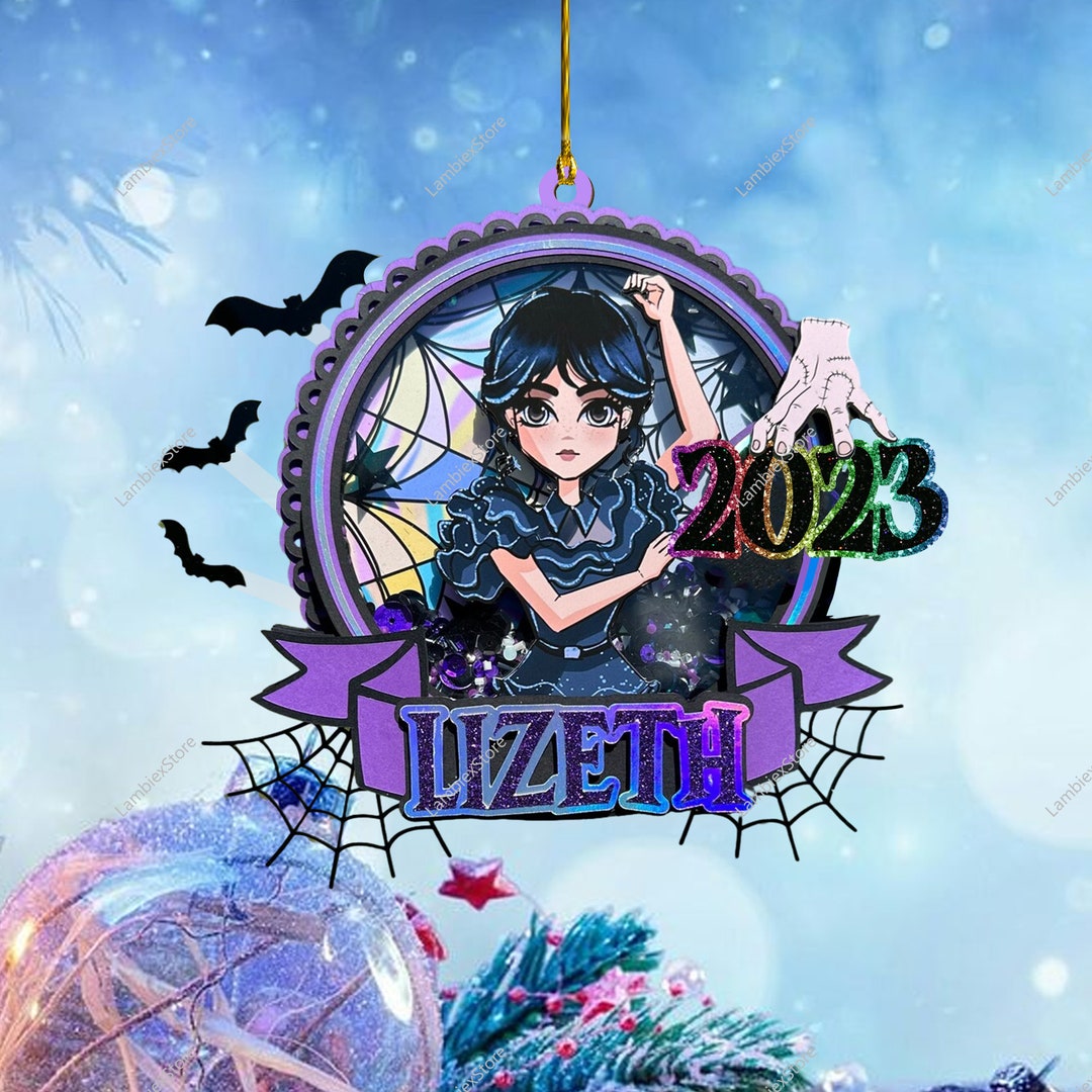 Personalized Wednesday Addams Ornament the Addams Christmas - Etsy