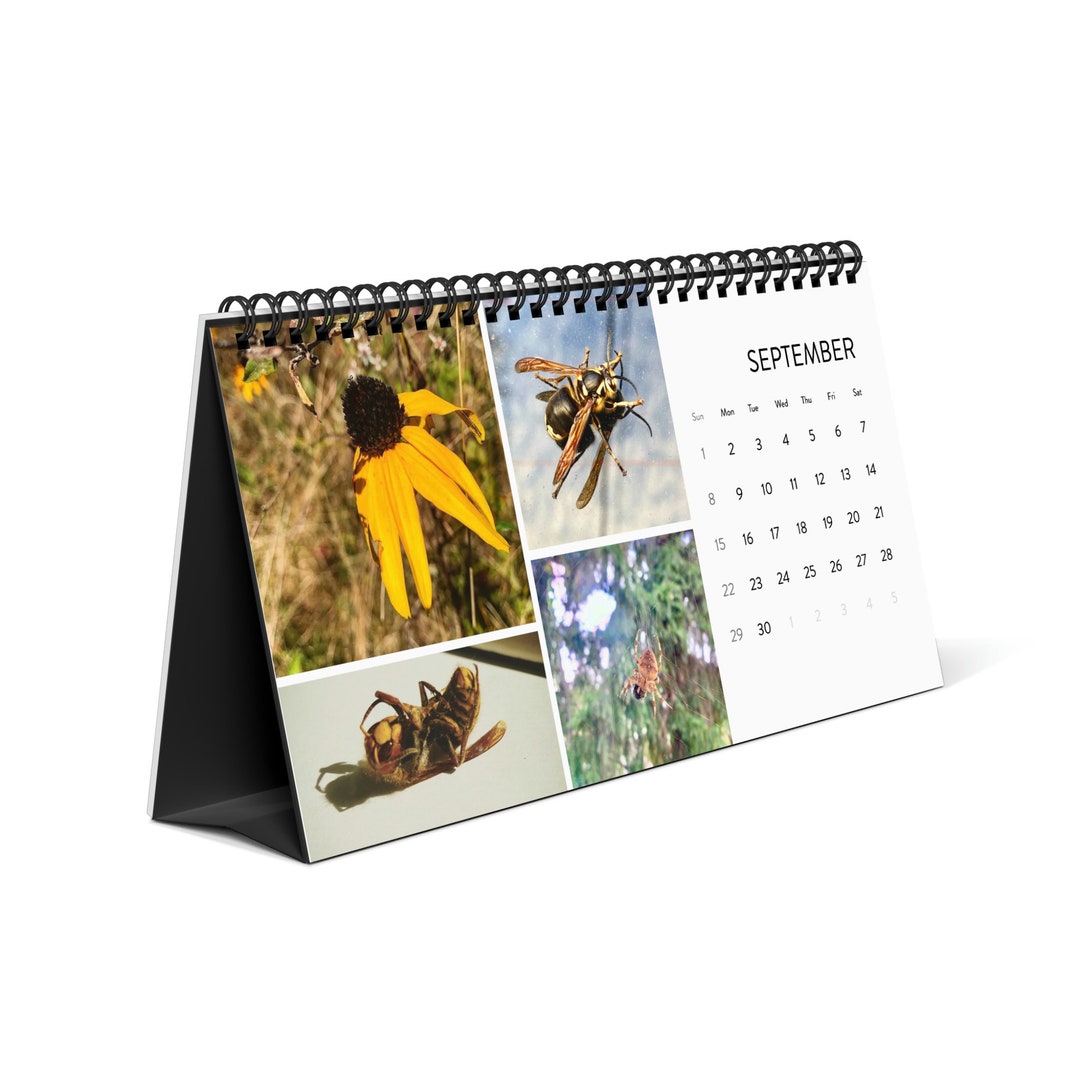 Desktop Calendar (2024 Grid) - Etsy