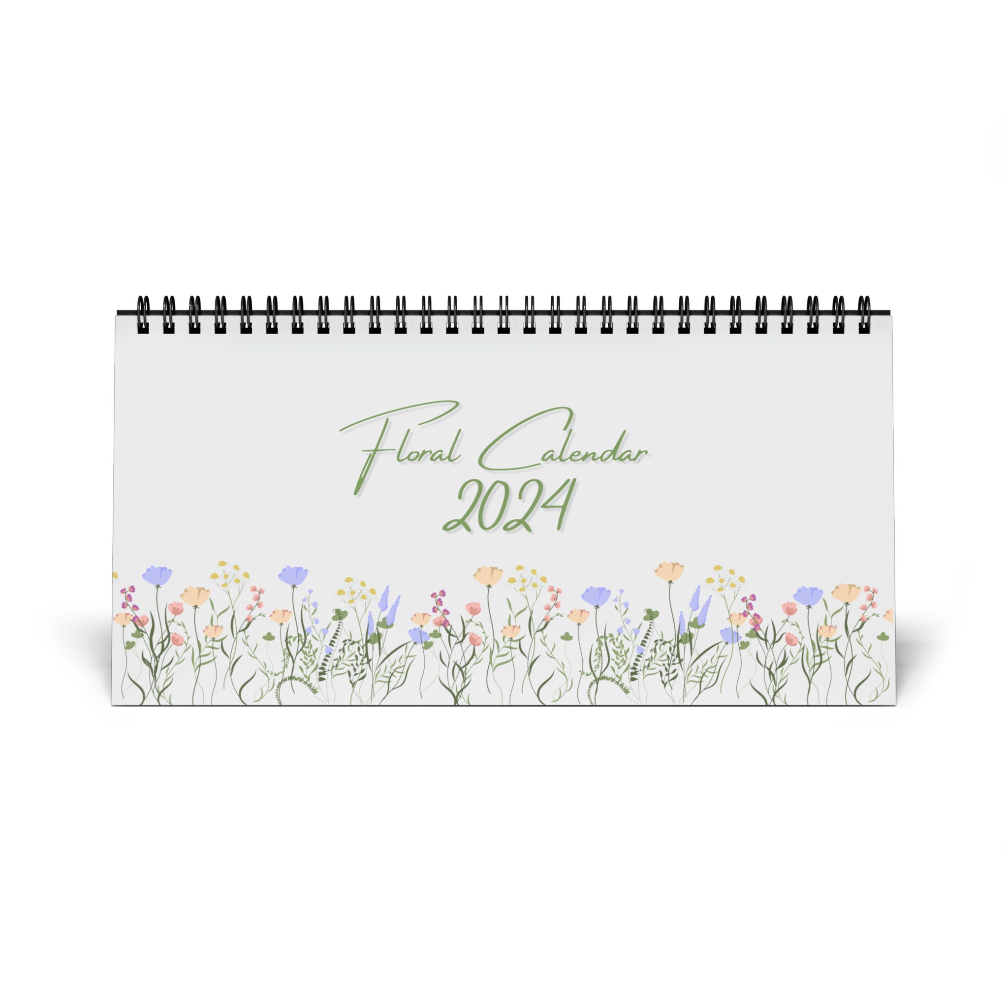 Desktop Calendar (2024 Grid) - Etsy