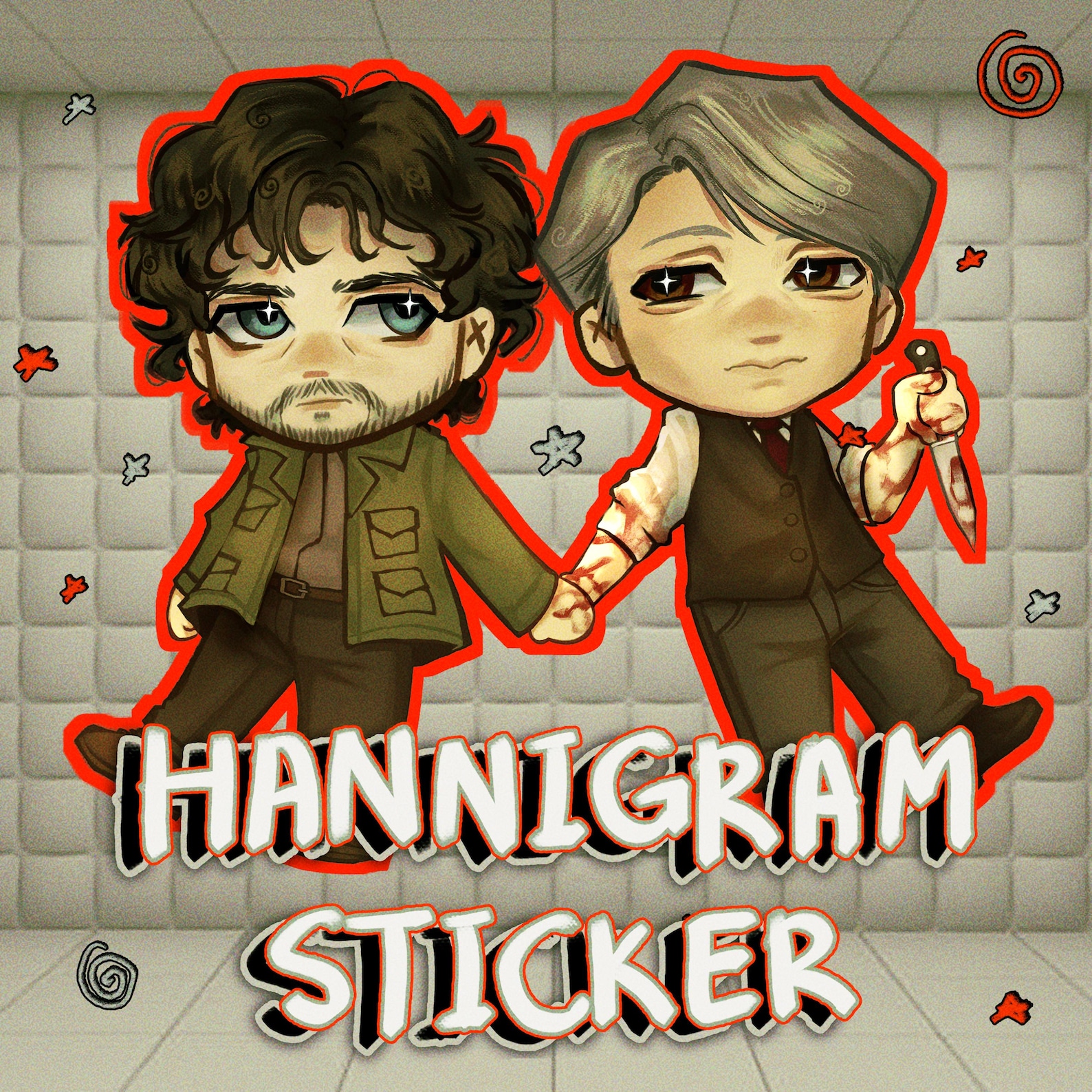 NBC Hannibal Murder Husbands Sticker - Etsy