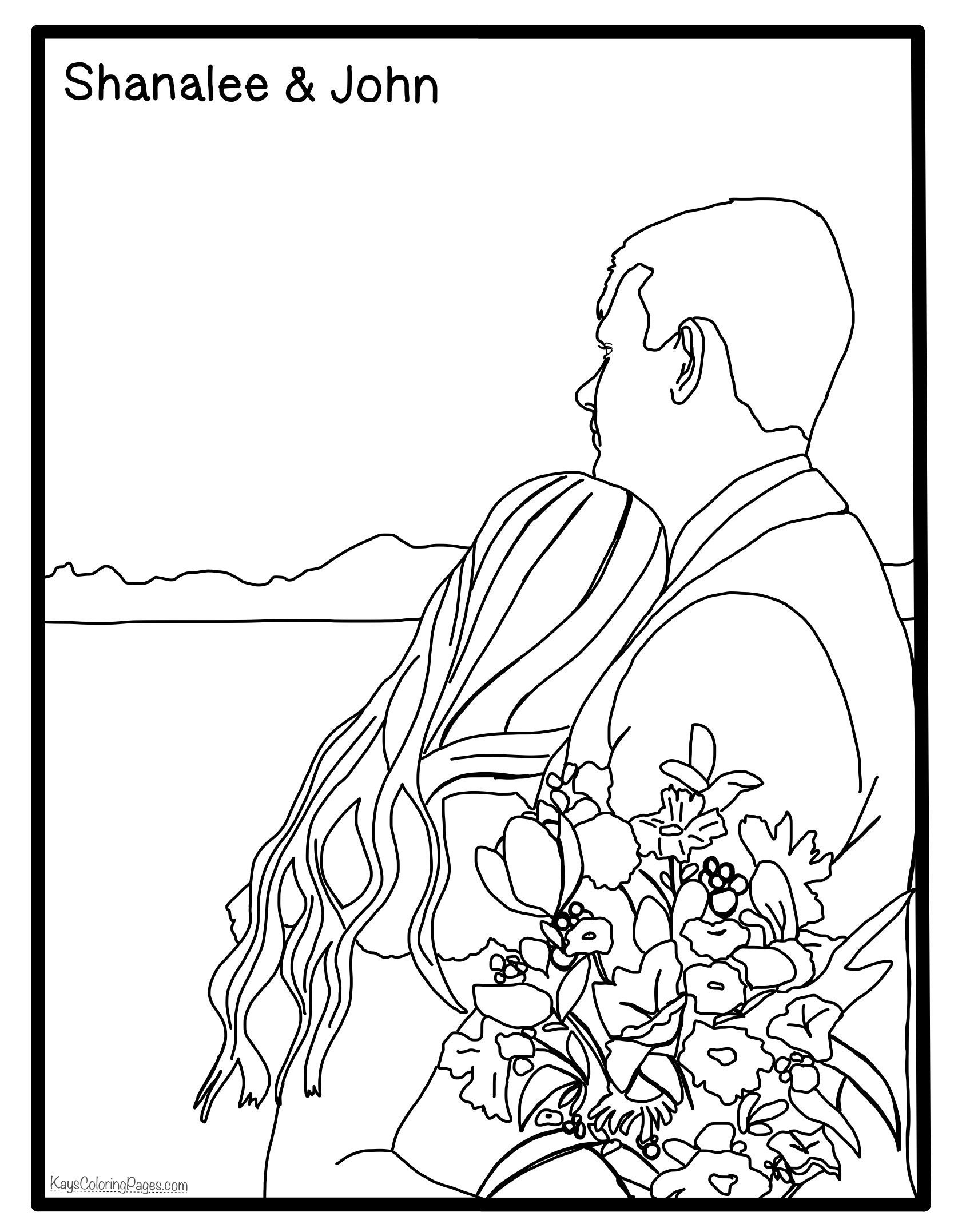 Custom Wedding Coloring Pages (3pg) - Etsy
