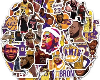 Lebron James Helps Himself up Glossy Sticker 3 Water - Etsy