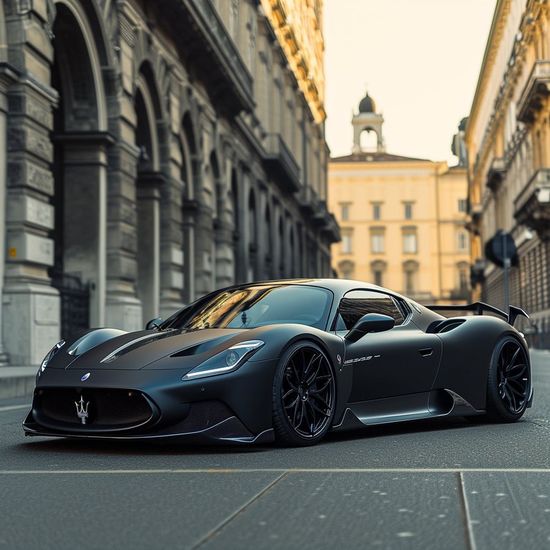 Maserati MC20 Car, Automotive Wall Art, Car Enthusiast Gift, Modern ...