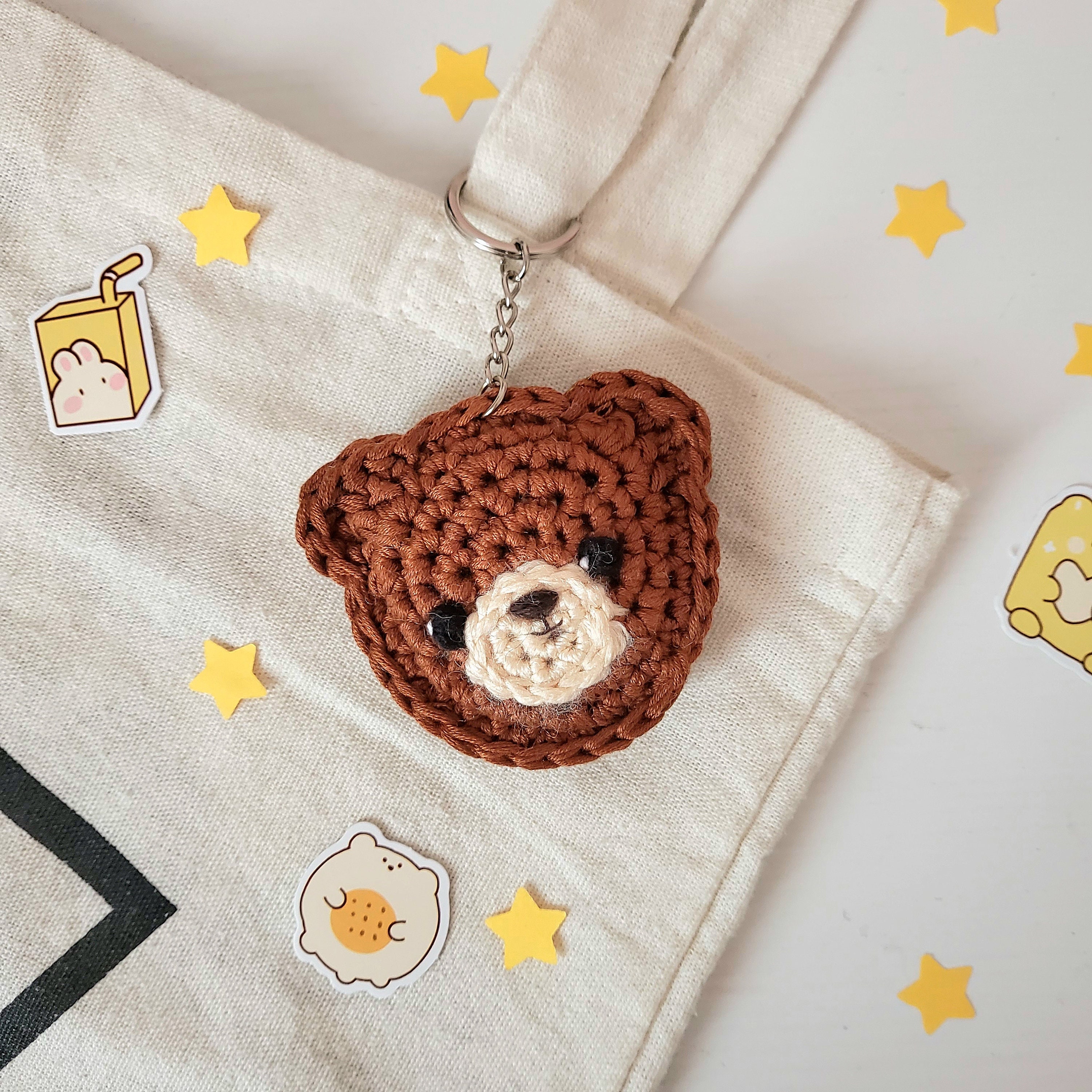 Cute Animal Key Rings, Small Animal Soft Toys, Crochet Key Decoration ...