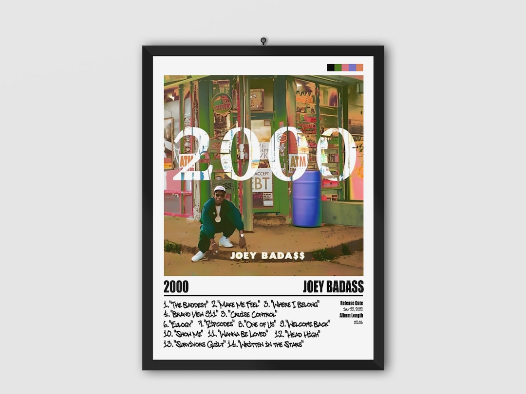 Joey Badass 2000 Poster Rapper Album Art Joey Badass Poster - Etsy