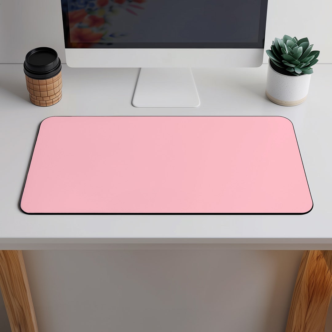 Cotton Candy Pink Desk Mat Pastel Pink Desk Mat, Cute Desk Mat ...