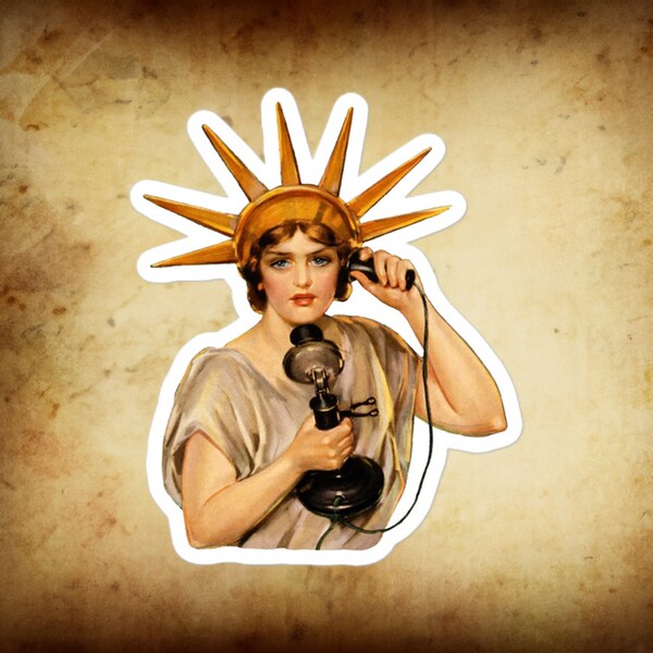Lady Liberty Sticker - Etsy