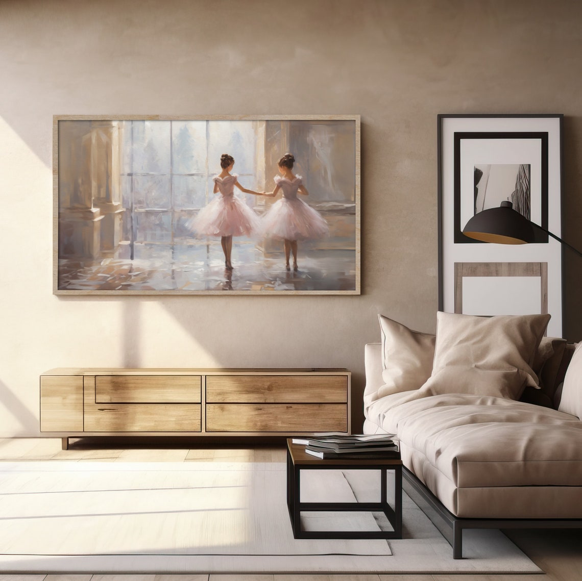 Vintage Ballet Frame TV Art Degas Style Artwork High-resolution Digital ...