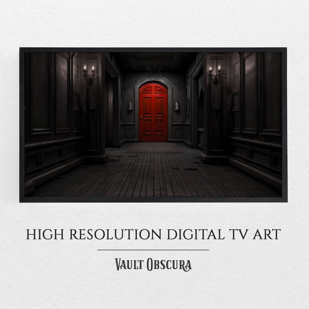 Gothic Horror Frame TV Art | Hill House Red Door Design | Samsung ...