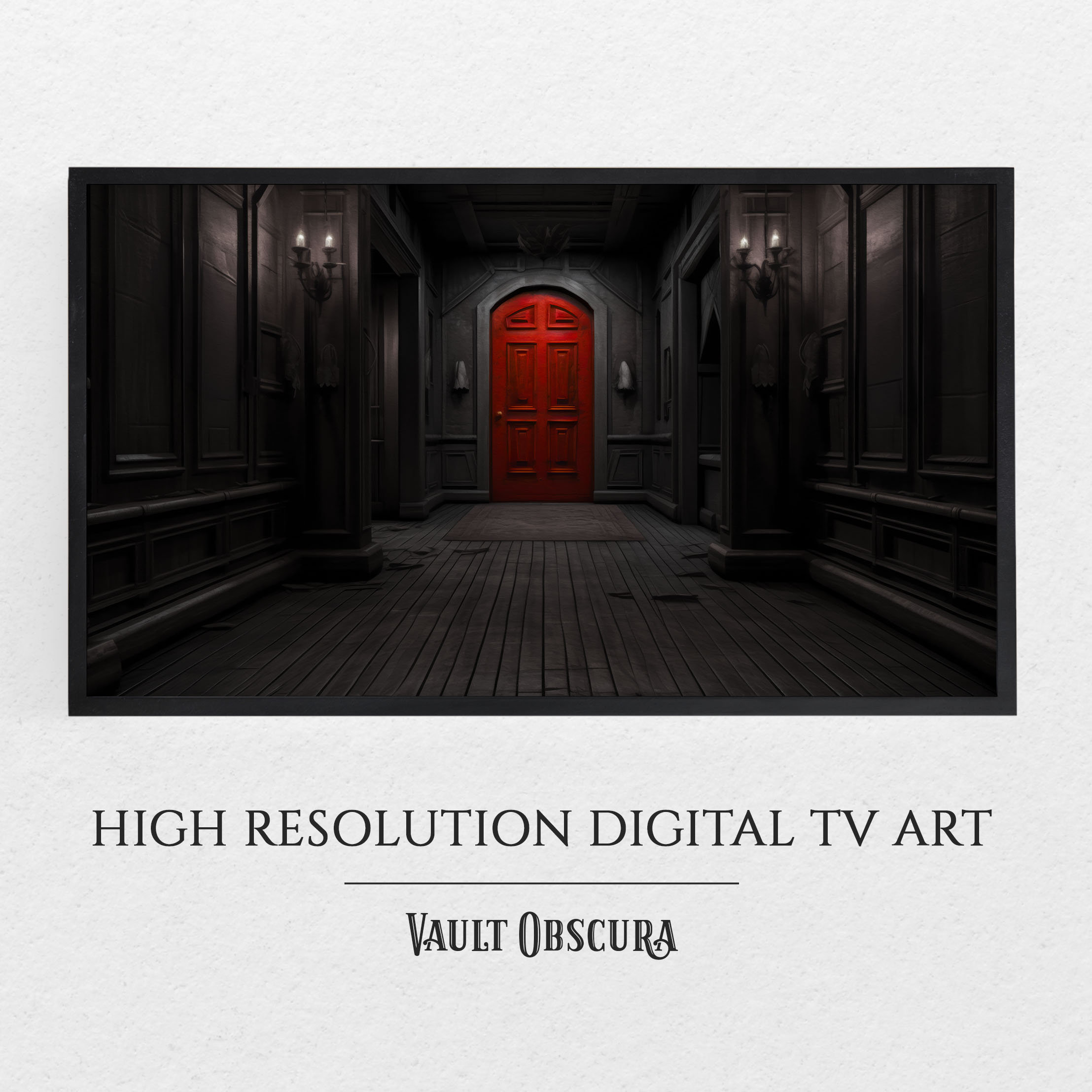 Gothic Horror Frame TV Art | Hill House Red Door Design | Samsung ...